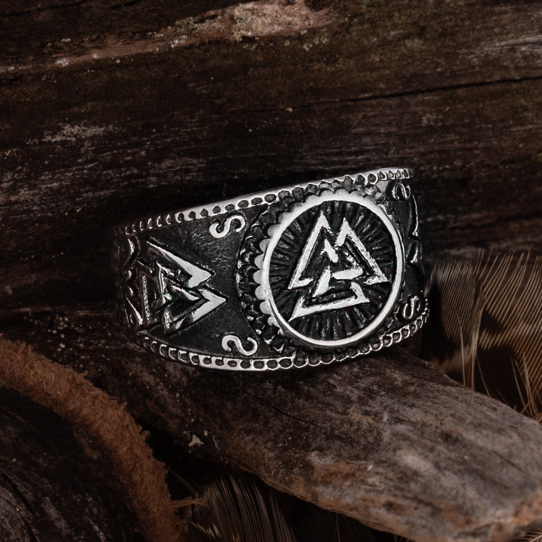 Valknut Ring, Edelstahl – Grimfrost Intl